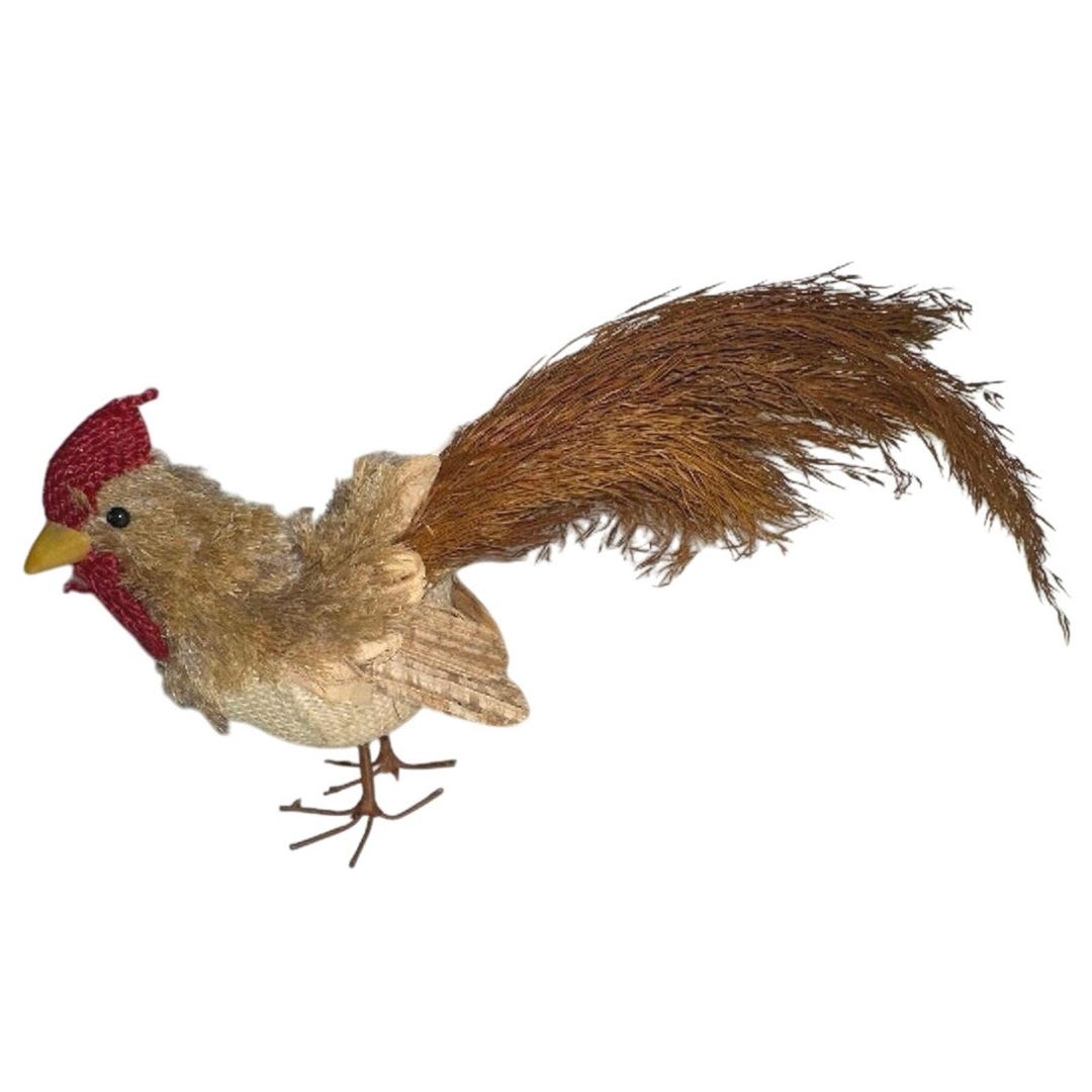 Unique Dried Foliage Rooster - Rustic Farmhouse Style Decor - Etsy