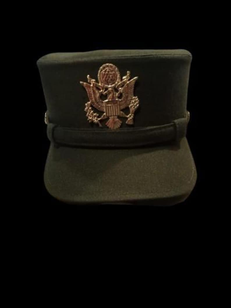 WWII Woman US Army WAC Hobby Hat – Olive Cotton Peculiar Reproduction ...