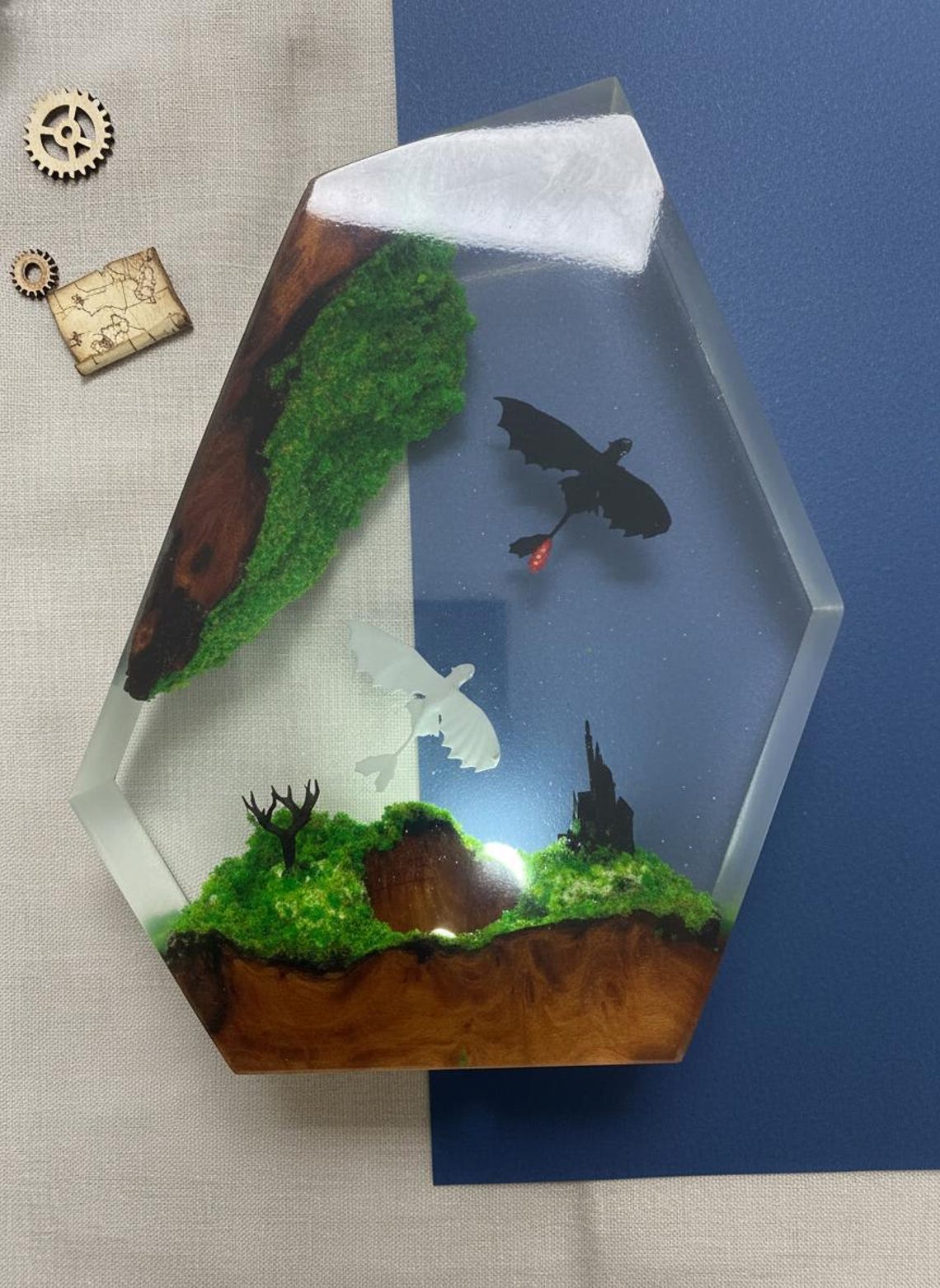 Toothless & Light Fury Resin Diorama Art | How to Train Your Dragon ...