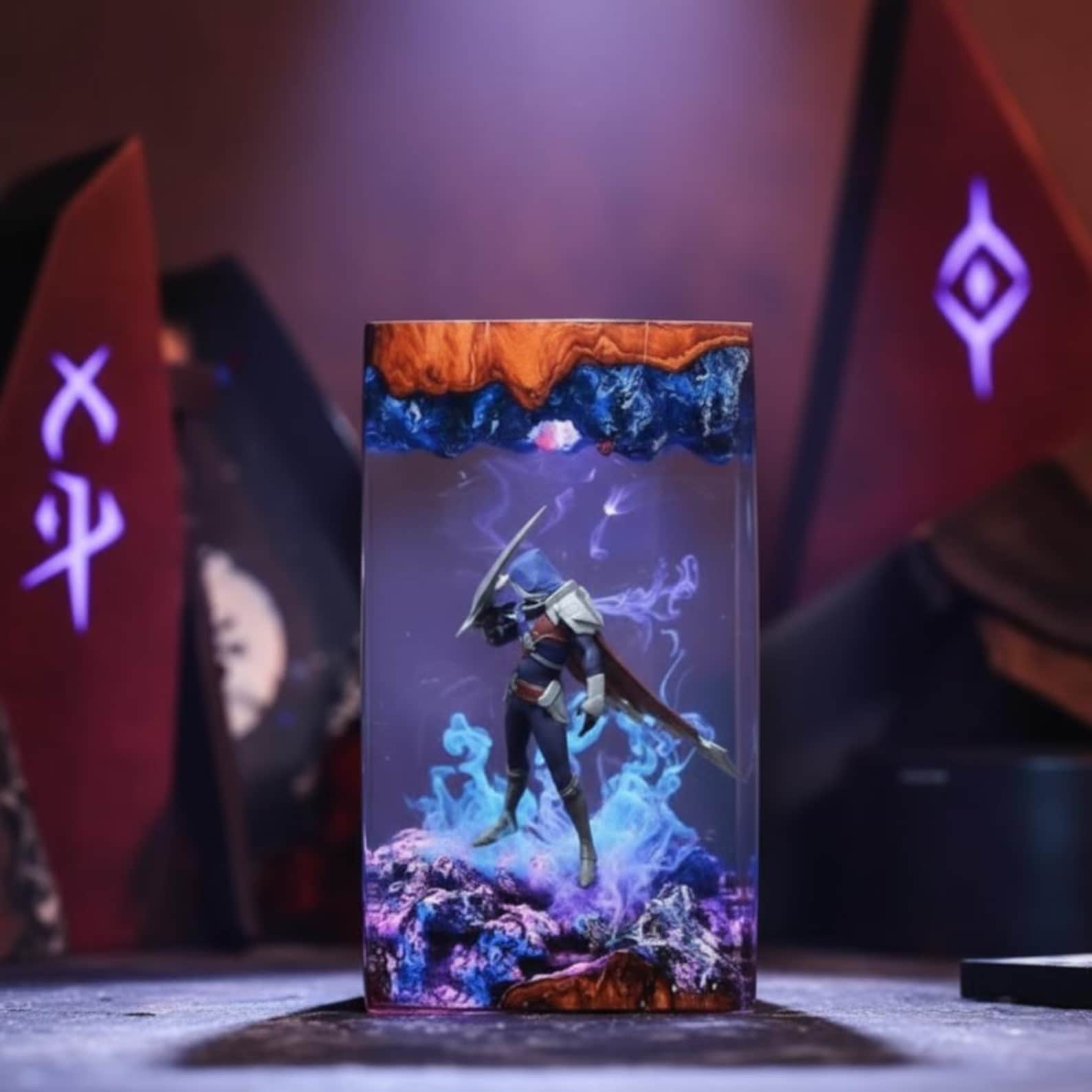 Tal.on League of Legends Resin Lamp – Assassin LED Diorama | Shadow ...