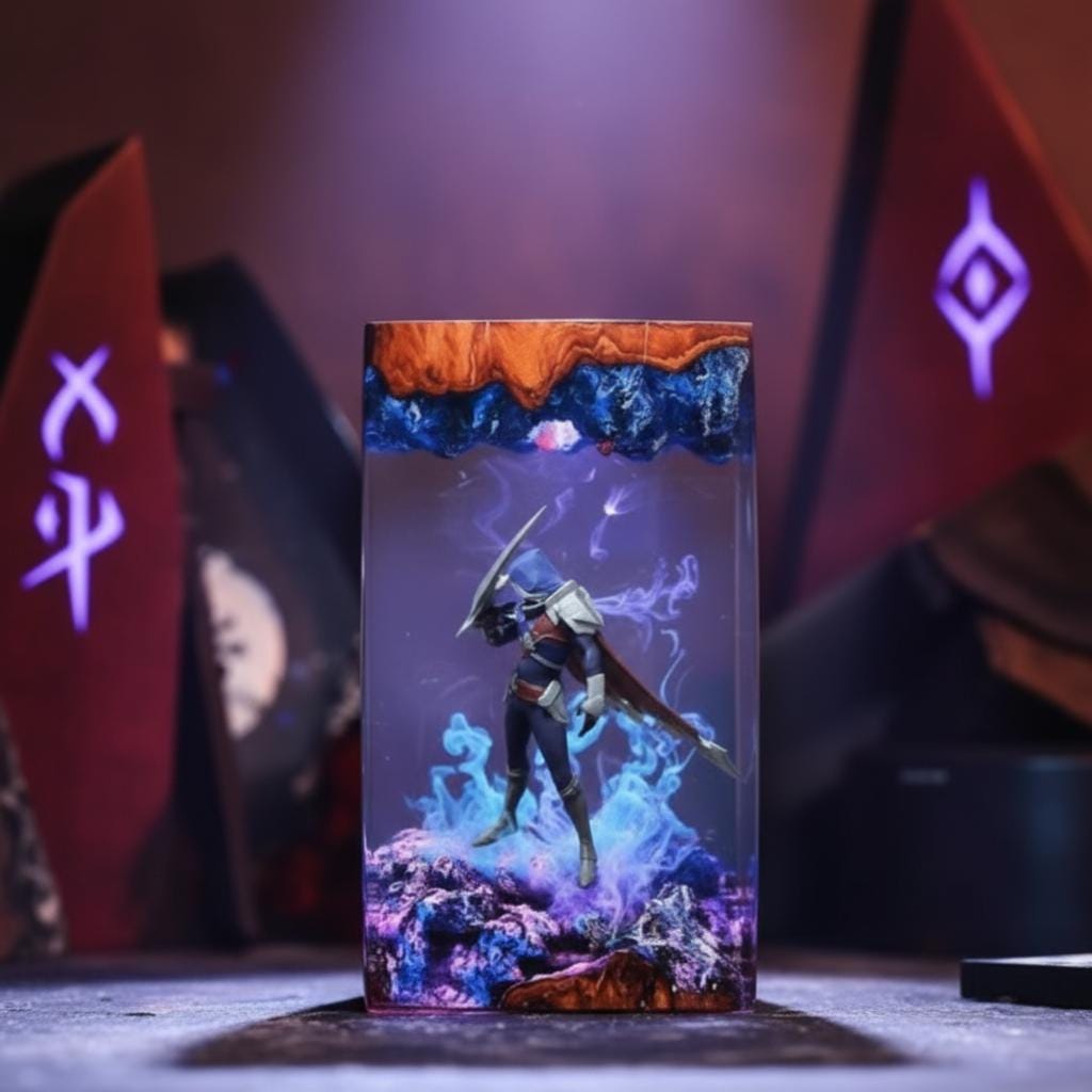Tal.on League of Legends Resin Lamp – Assassin LED Diorama | Shadow ...