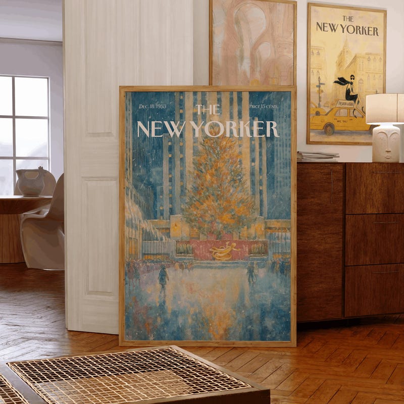 Winter Magazine Cover - Etsy