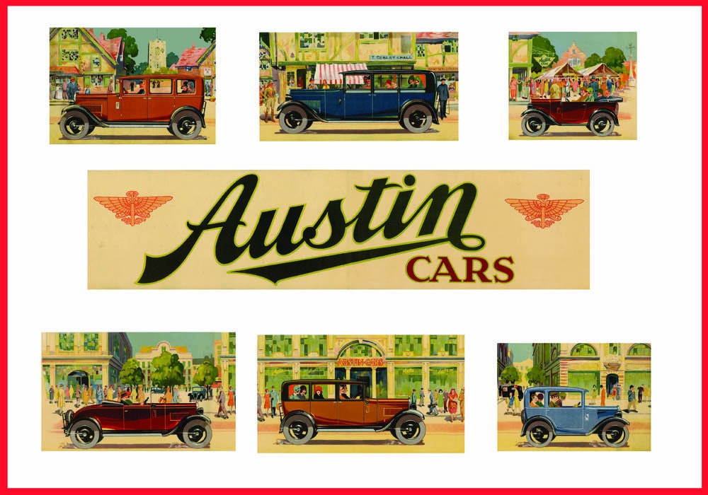 Austin Cars, Collection, Advertising, 1930s Print - Etsy