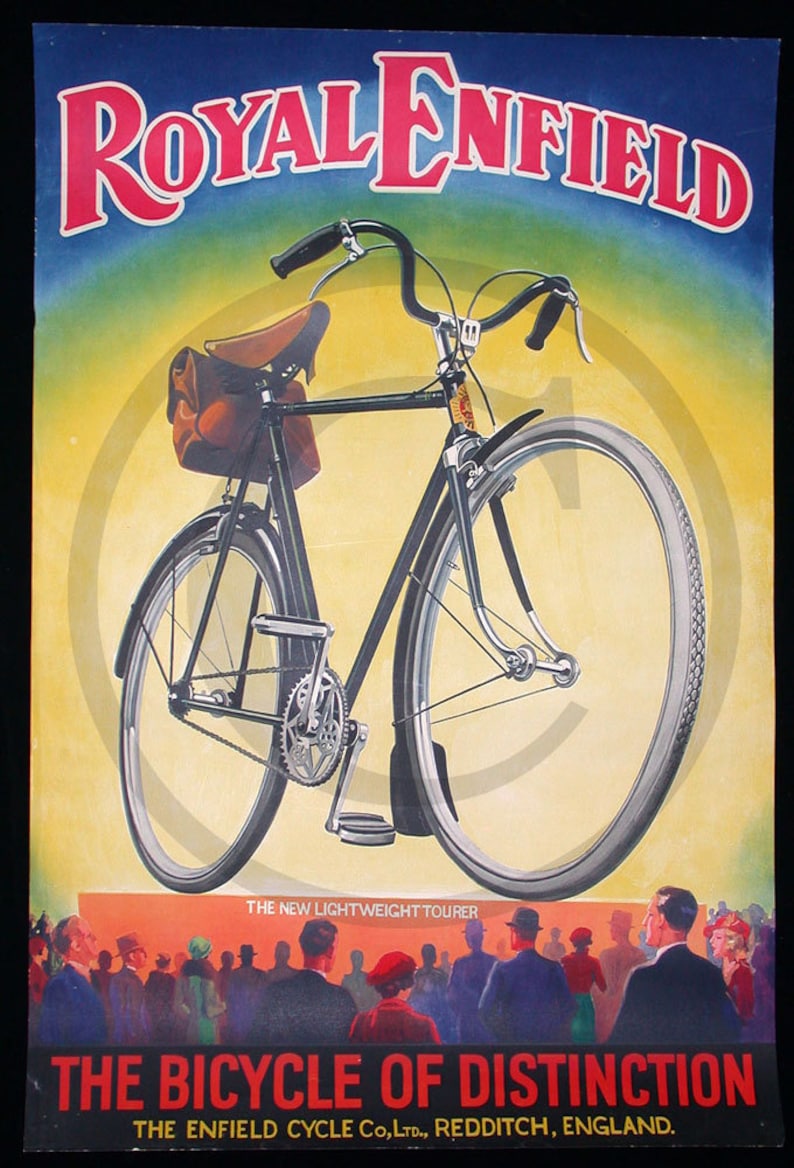 Royal Enfield, Bicycle, Maxfield, 1930s, Print - Etsy
