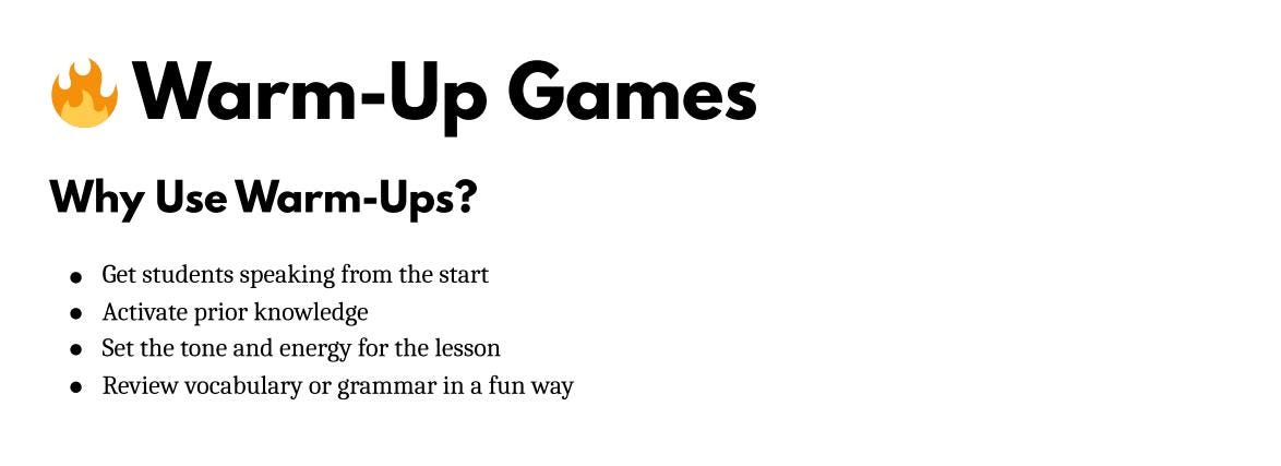 40+1 Fun ESL/EFL Games | Print & Go PDF for English Teachers - Etsy