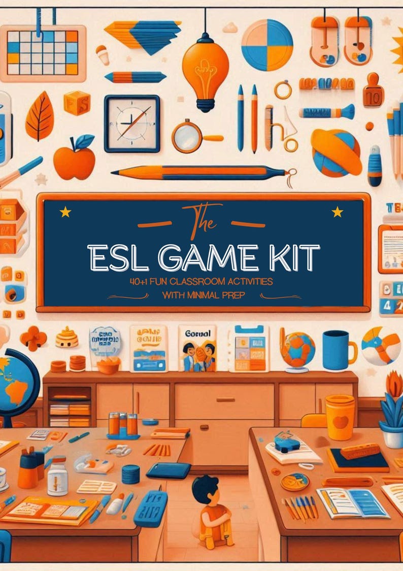 40+1 Fun ESL/EFL Games | Print & Go PDF for English Teachers - Etsy