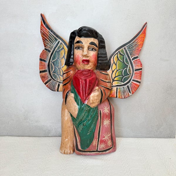 Folk Art Angel - Etsy