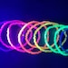 Glow-in-the-dark Neon Bracelets - SET OF 10, Seed Bead Bracelets ...