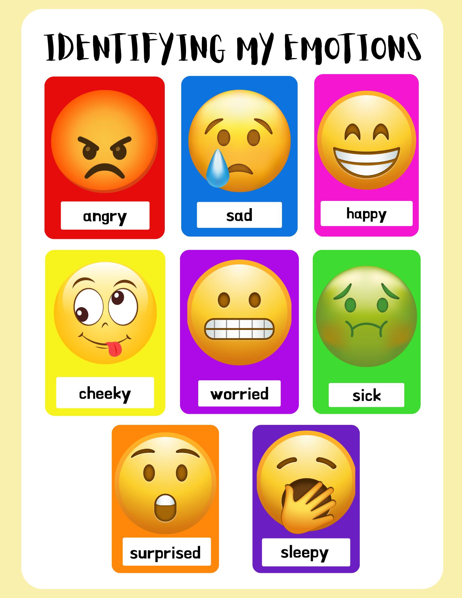 Preschool Emotions Posters and Activities, Ages 2-5, Emotions and ...