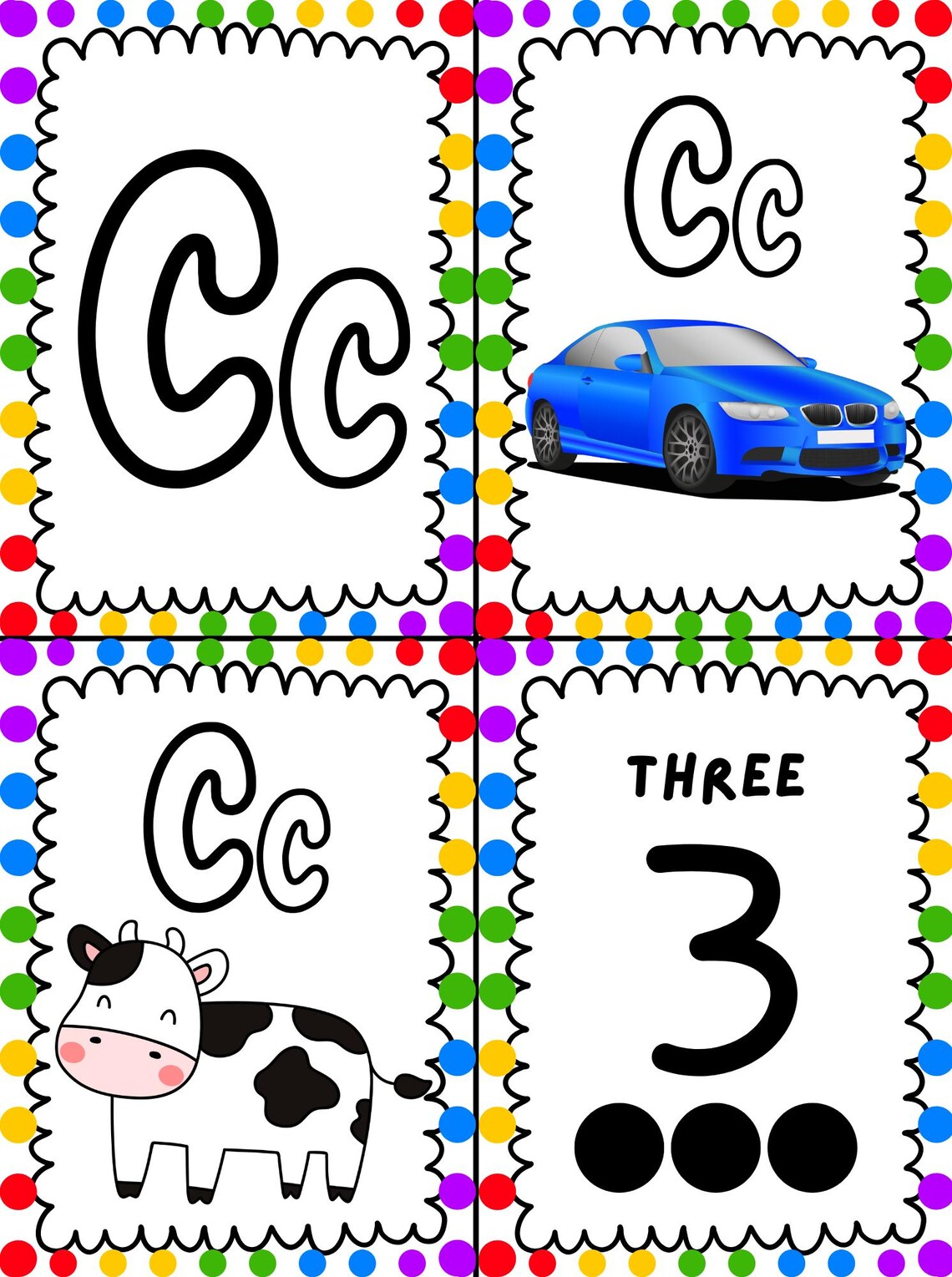 Alphabet Flashcards for Preschool, ABC Flashcards, Preschool Activities ...