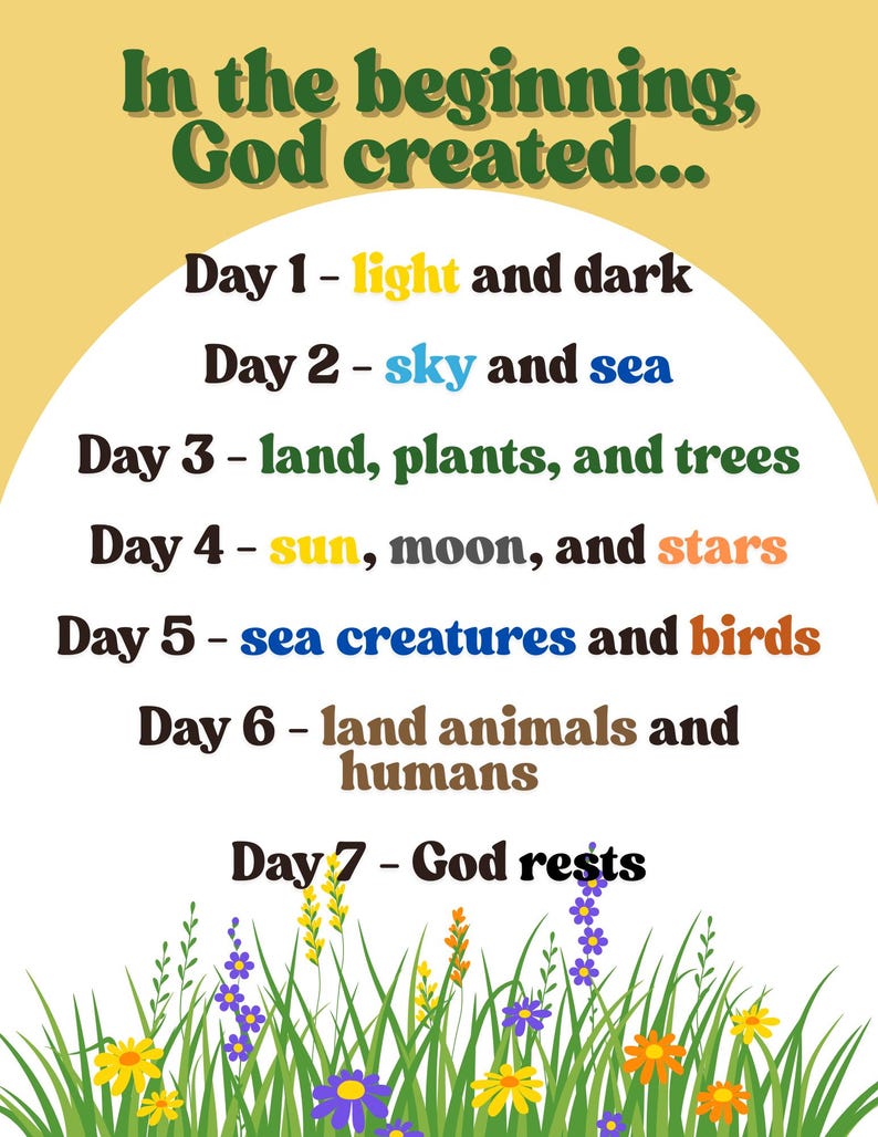 Creation Story Activities for Preschool and Homeschool, Earth Day ...