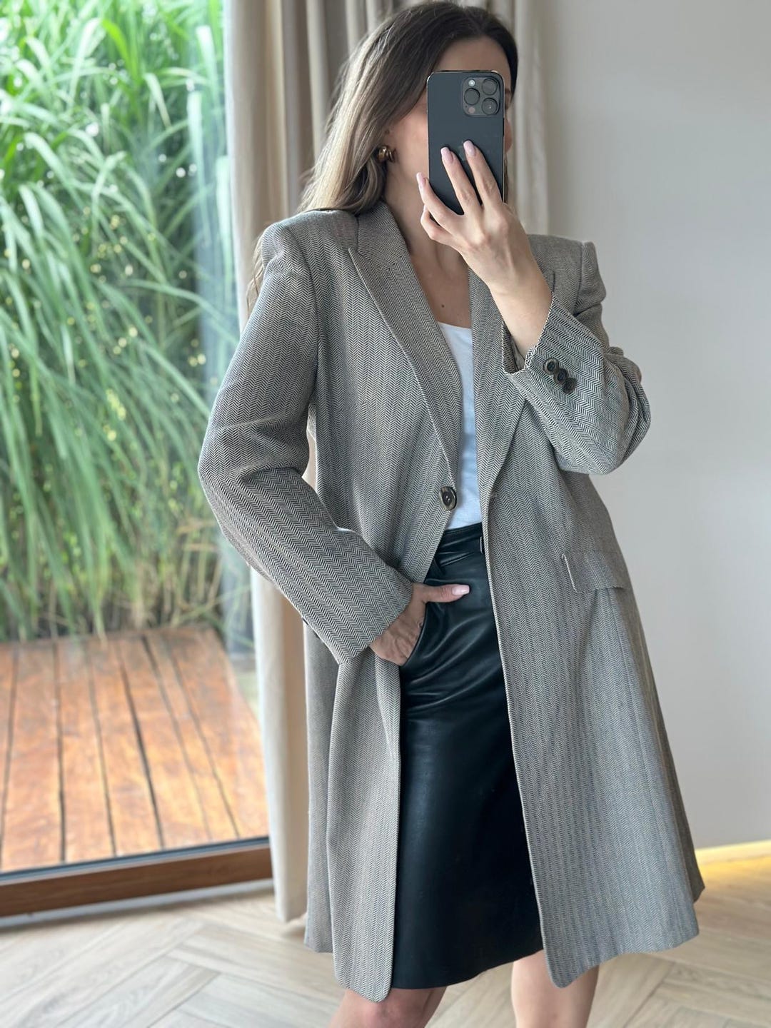 Vintage Herringbone Blazer Antonio Pozzi Wool Blend Old Money Pinterest ...