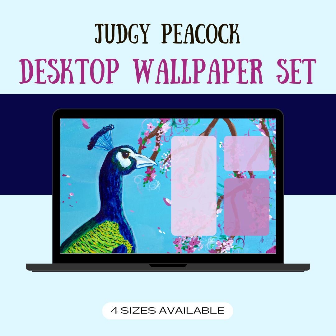 Peacock Desktop Wallpaper Set (birds of a Feather Judge Together) Human ...