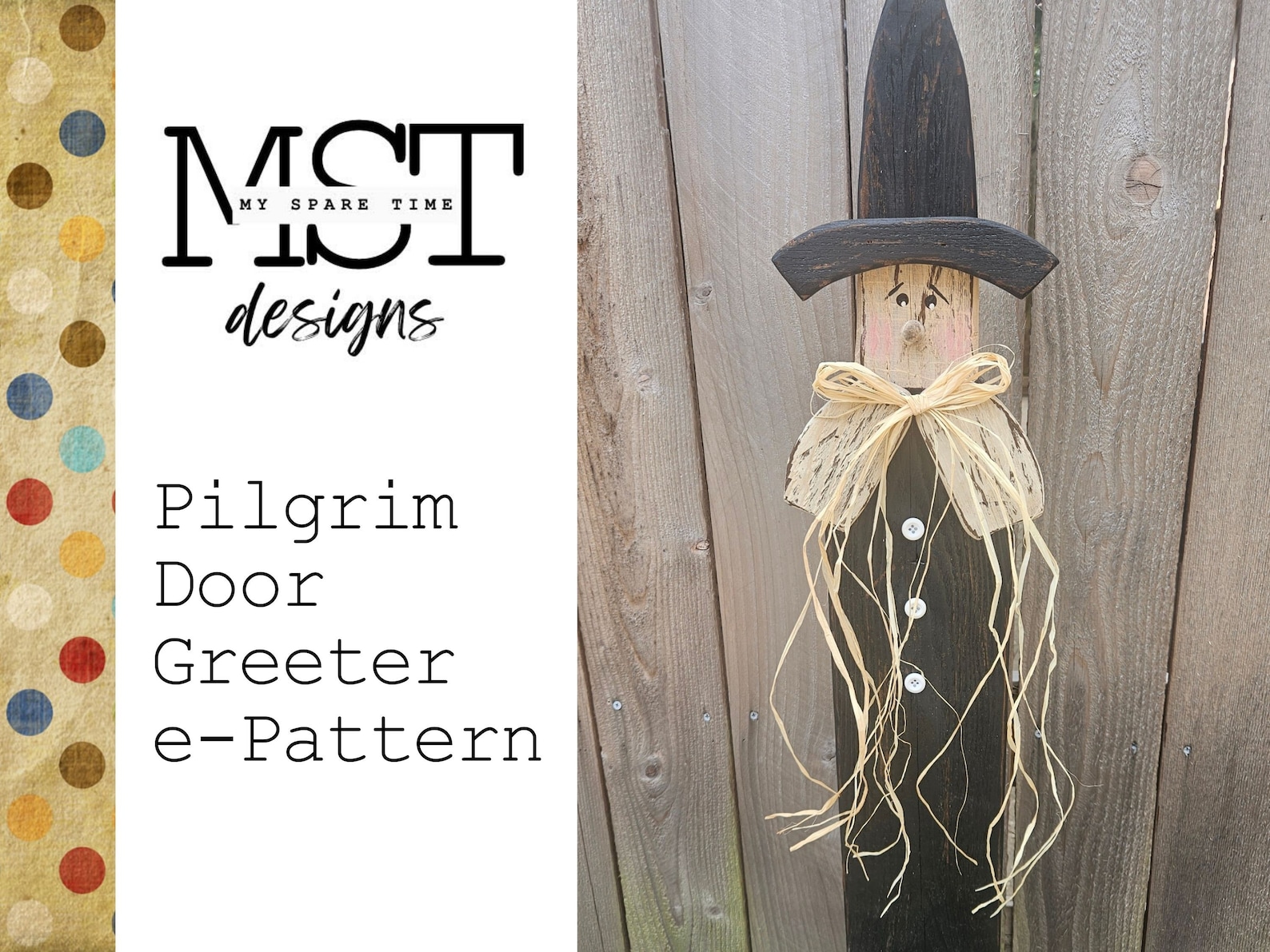 Primitive Rustic Wooden Thanksgiving Pilgrim Porch Greeter E-pattern - Etsy