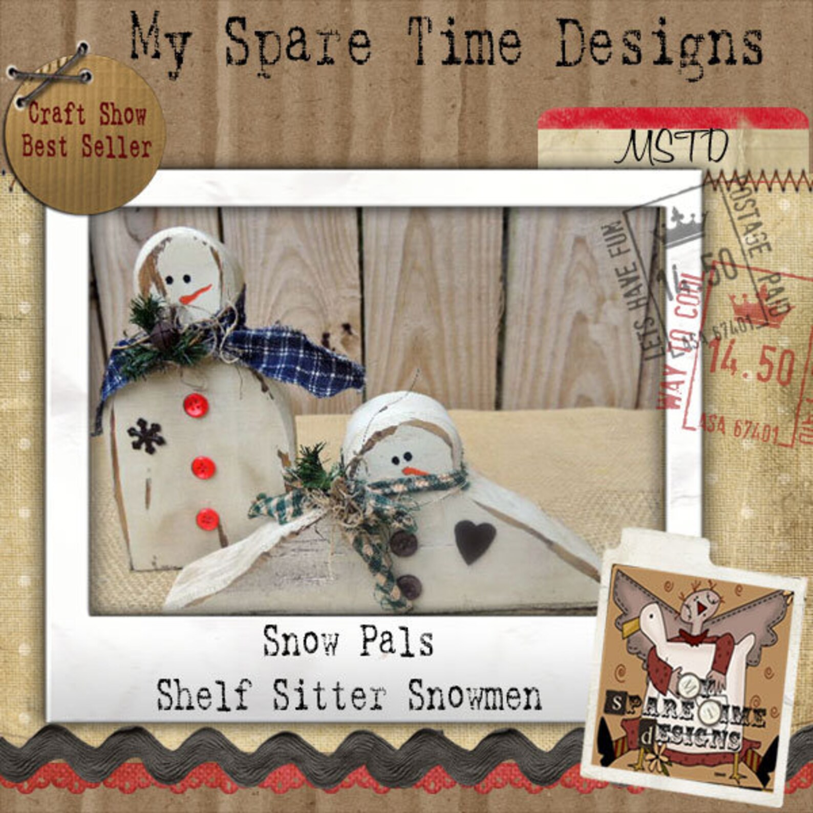 Primitive Snowman Pattern, Primitive Snowman, Primitive Wooden Snowman ...