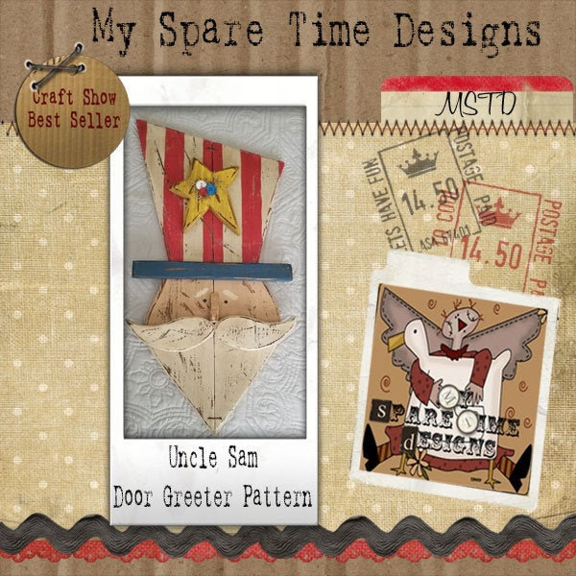 Patriotic Americana Uncle Sam Wooden Porch Decor E-pattern - Etsy