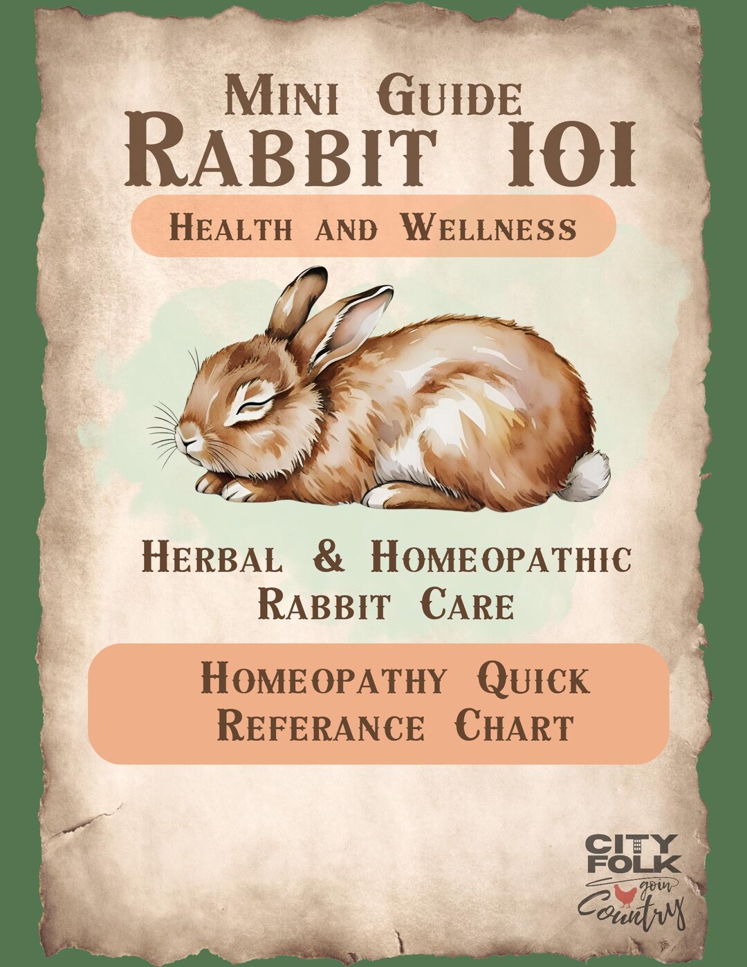 Rabbit Homeopathy Quick Reference Chart | Natural Remedies for Rabbit ...