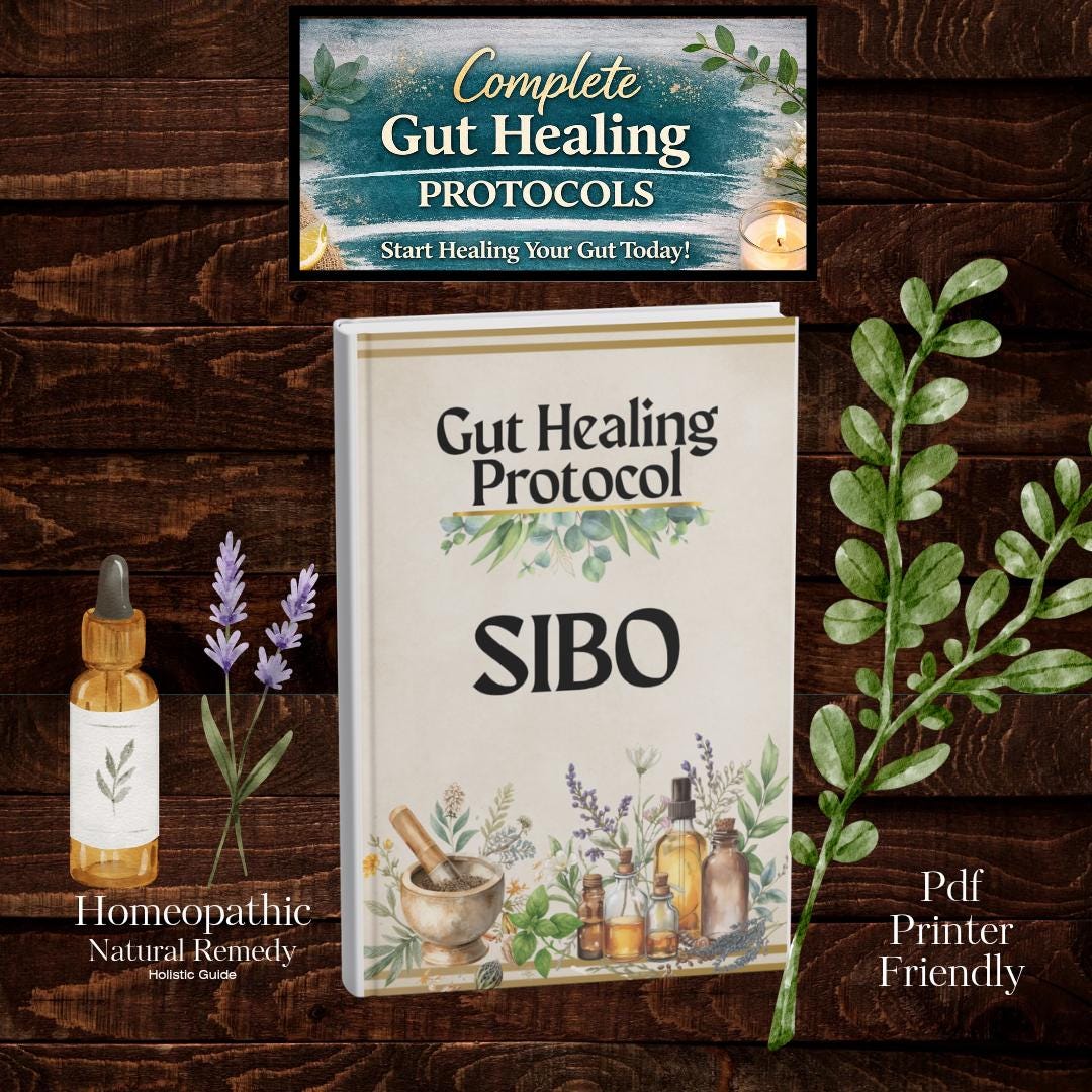 SIBO Relief Guide | Natural Gas/bloat Support, Homeopathy, Gut Reset ...
