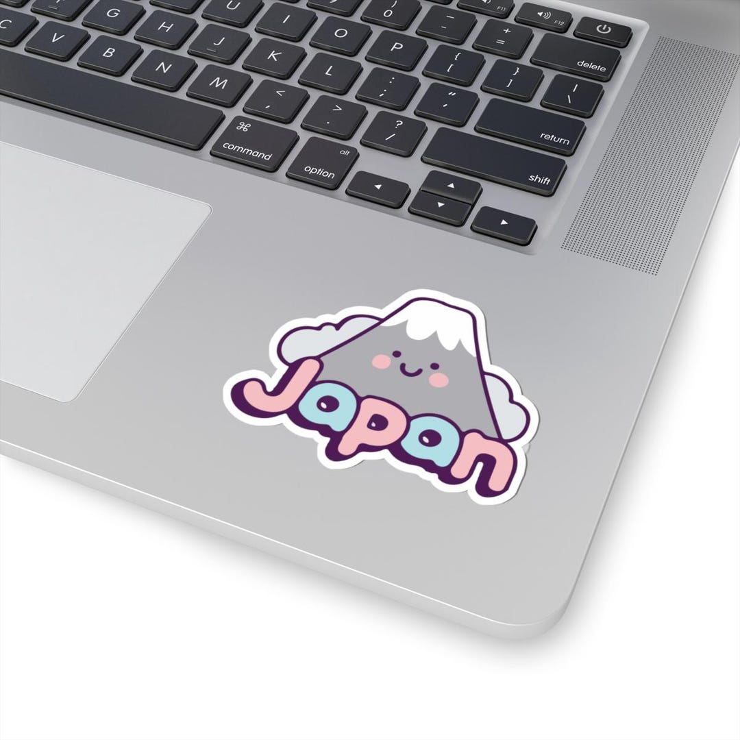 Japan Mt Fuji Kawaii Style - Cute Sticker - Perfect for Laptops, Water ...