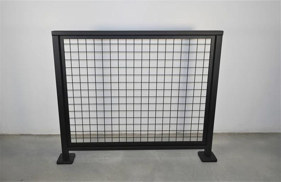 Custom Metal Mesh Guardrail – Steel Tubing, Powder Coated, Easy ...