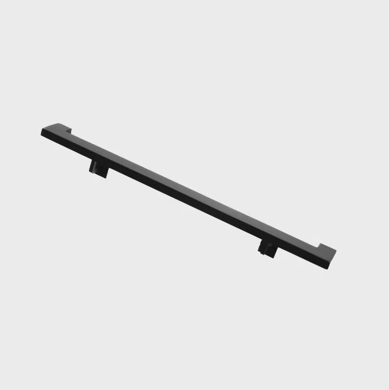 Modern Rectangle Black Handrail for Stairs, Modern Black Stair Handrail ...