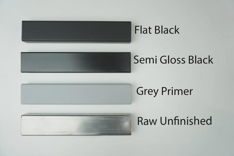 Modern Rectangle Black Handrail for Stairs, Modern Black Stair Handrail ...