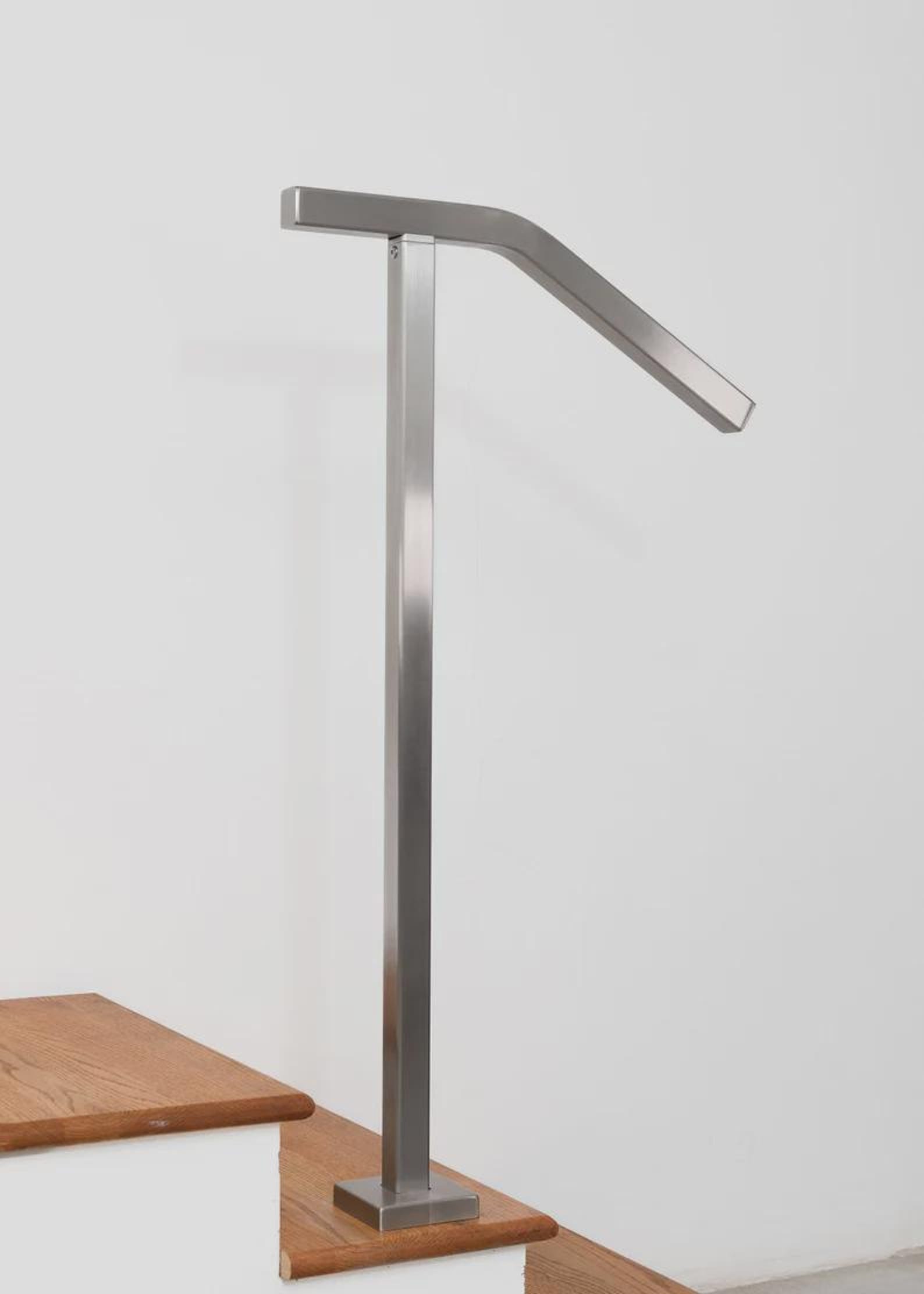 1-2 Step Outdoor Handrail, Grab Rail for Steps Porch, Single Post Pool ...