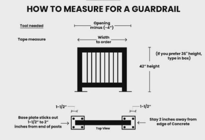 Custom Round Picket Guardrail – Modern Matte Black Metal Railing, 42 ...