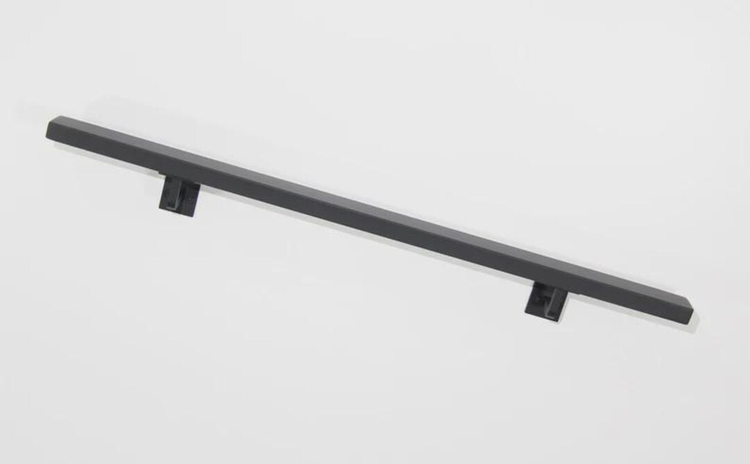 Modern Black Rectangle Metal Handrail for Stairs | Durable Powder ...