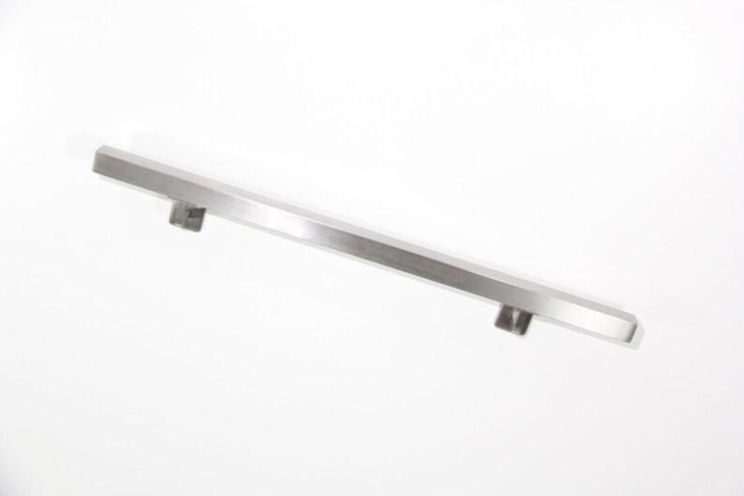 Modern Stainless Steel Square Handrail – Brushed Nickel Finish, Custom ...