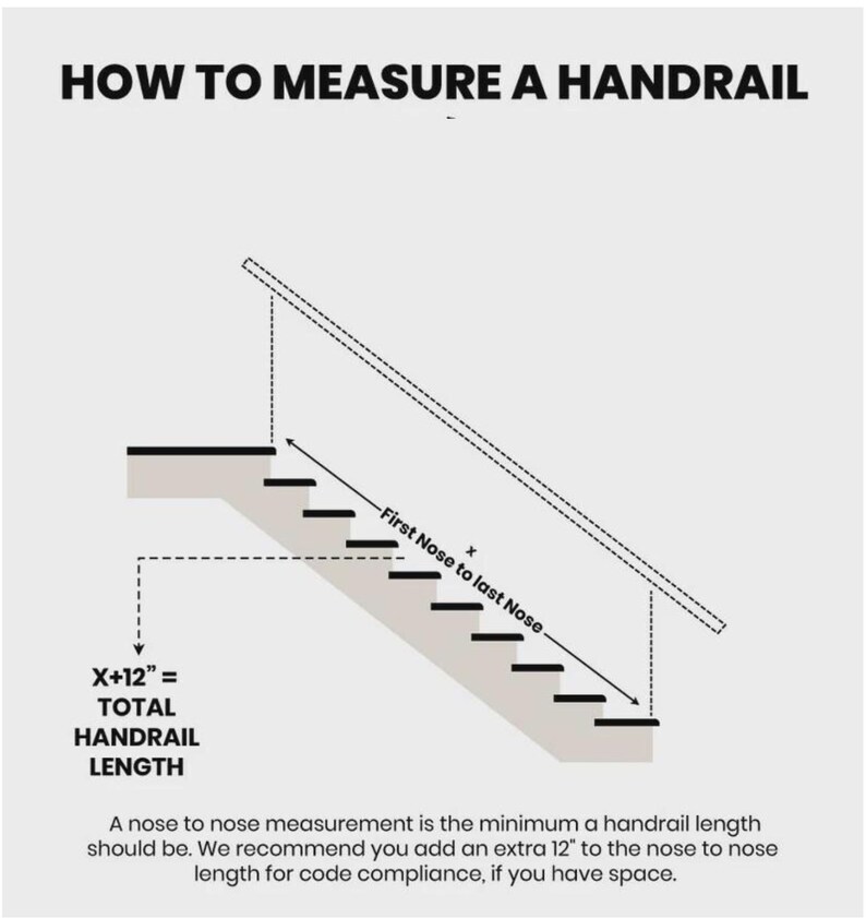 Black Metal Handrail, Square Handrail Bracket, Stair Handrail, Wall ...