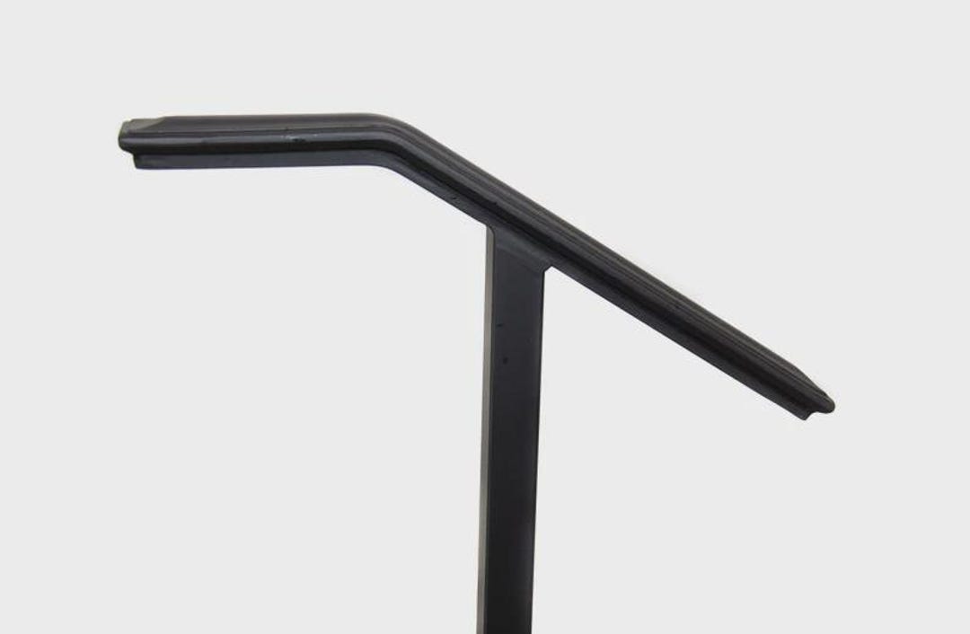 Classic Single Post Handrail – Solid Steel Molded Cap, Custom Finish ...