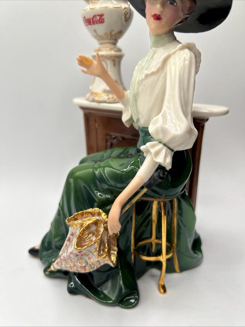 Franklin Mint Coca-cola Lady Figurine “emily” – Porcelain 1995 ...