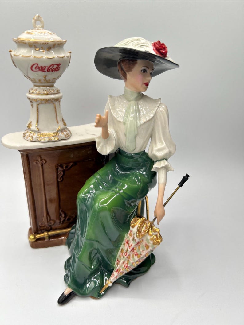 Franklin Mint Coca-cola Lady Figurine “emily” – Porcelain 1995 ...