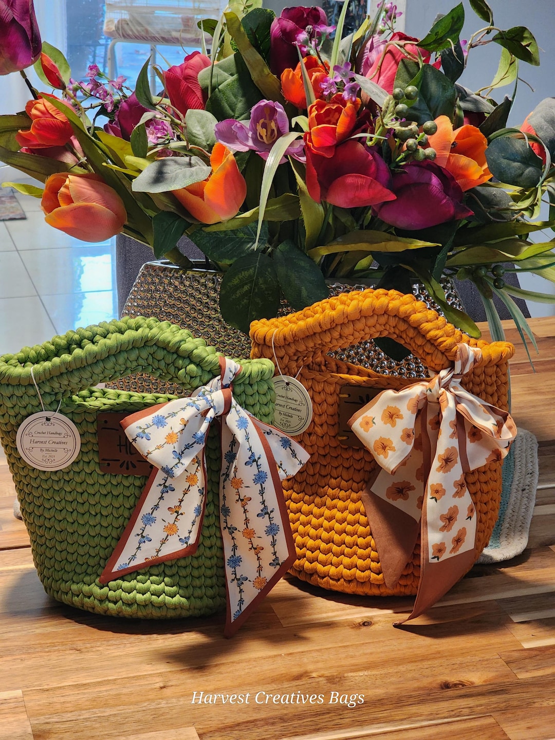 Unique Crocheted Handbag - Etsy