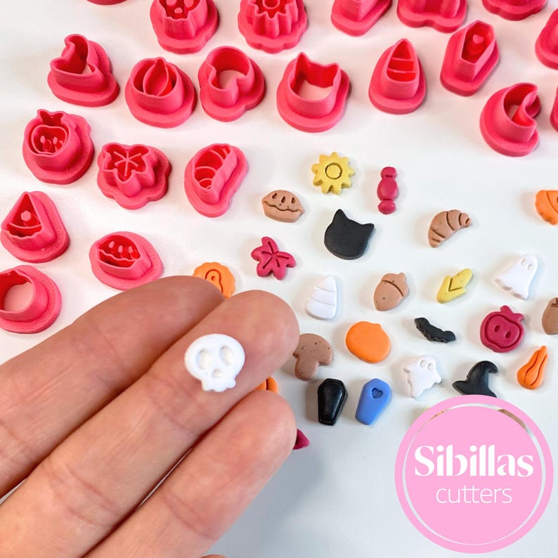 Fall Micro Cutter STL Pack, Maple Leaf Cutter, Halloween Clay Cutter ...