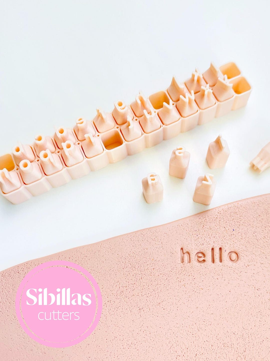 Lower Case Letter Stamp Set for Clay – Alphabet Imprint Tool for ...