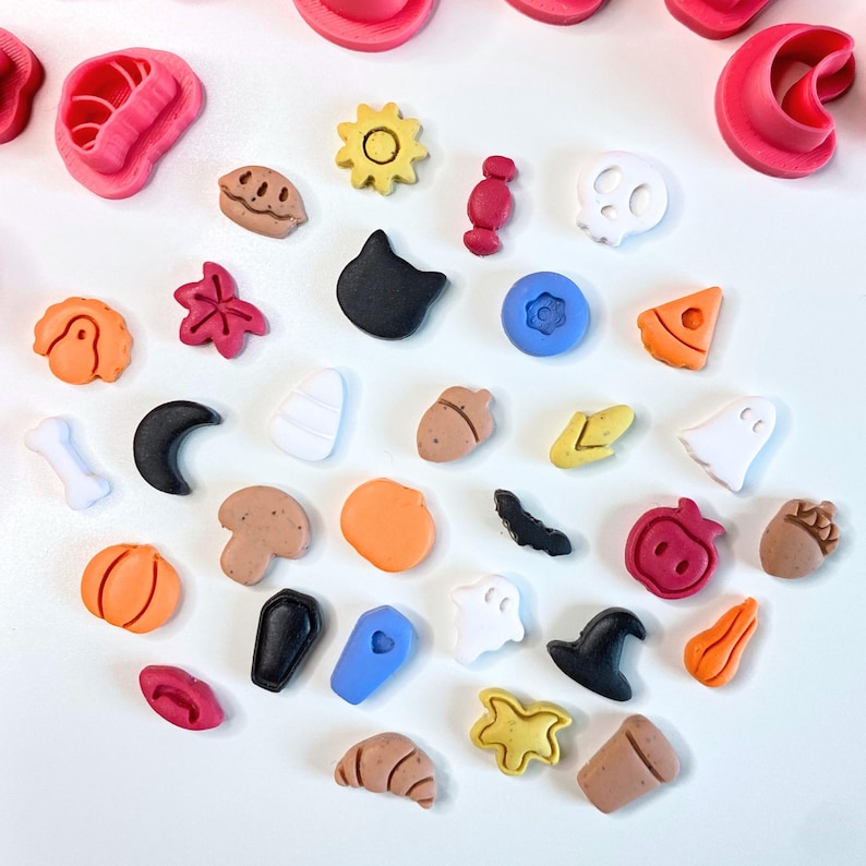 Fall Micro Cutter STL Pack, Maple Leaf Cutter, Halloween Clay Cutter ...