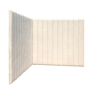 Upholstered Wall Panels Tiles Any Size Tufted Channel Vertical ...