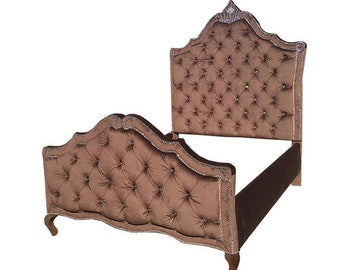 Rhinestone Tufted Bed - Etsy