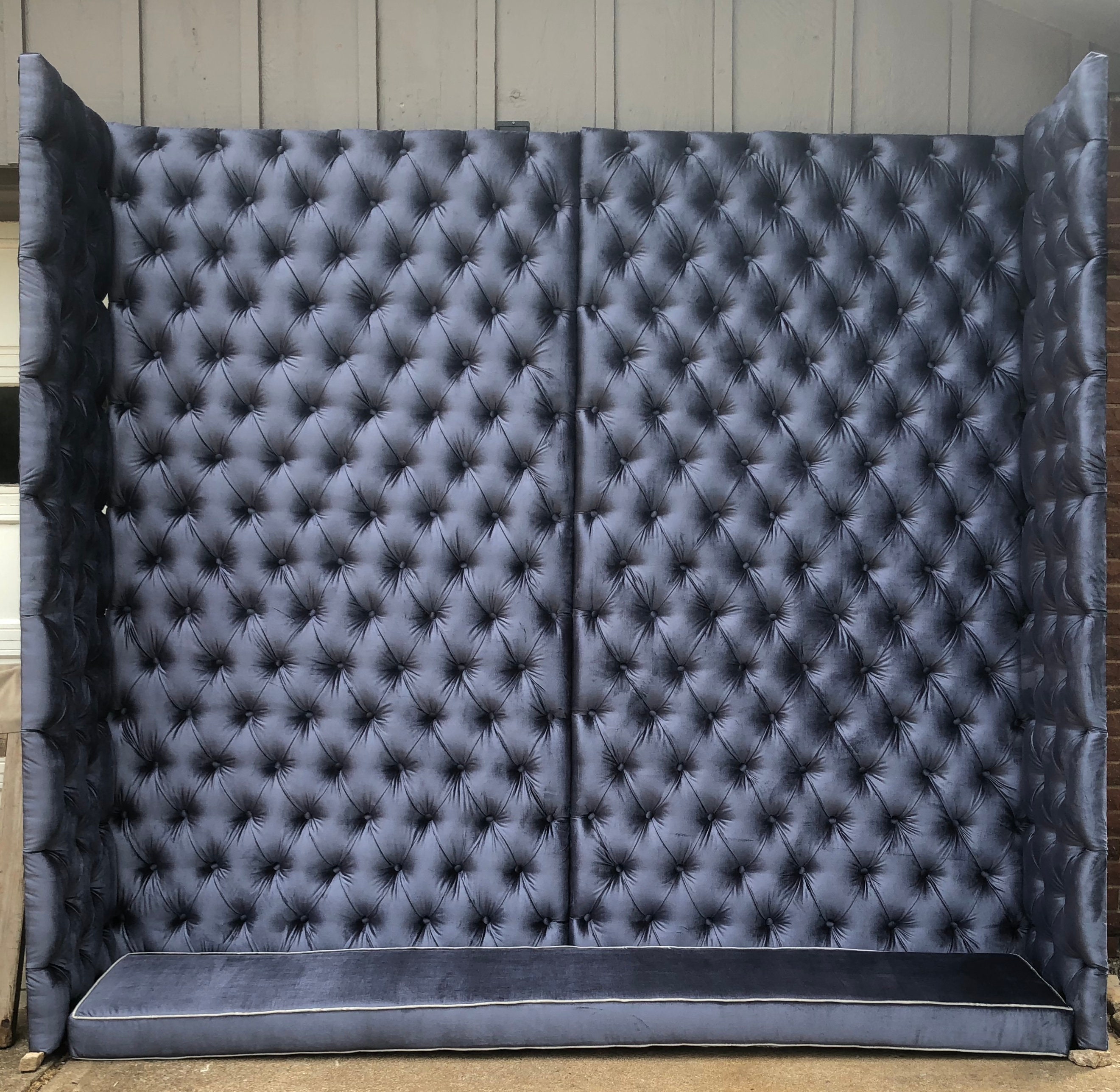 Wall Panels Custom Upholstered Tufted Banquette Channel Any | Etsy