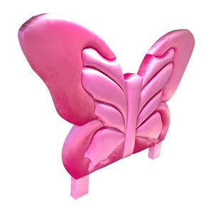 Girls Butterfly Headboard Pair Upholstered Twin Full Queen King Size ...