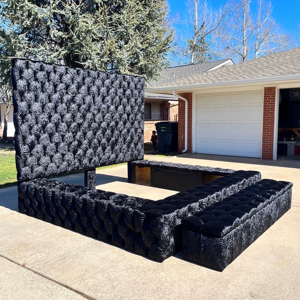 Tufted Platform Bed - Etsy