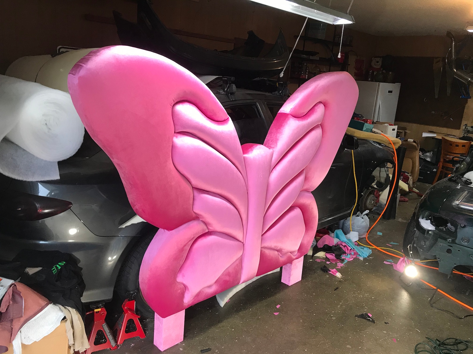 Girls Butterfly Headboard Pair Upholstered Twin Full Queen | Etsy