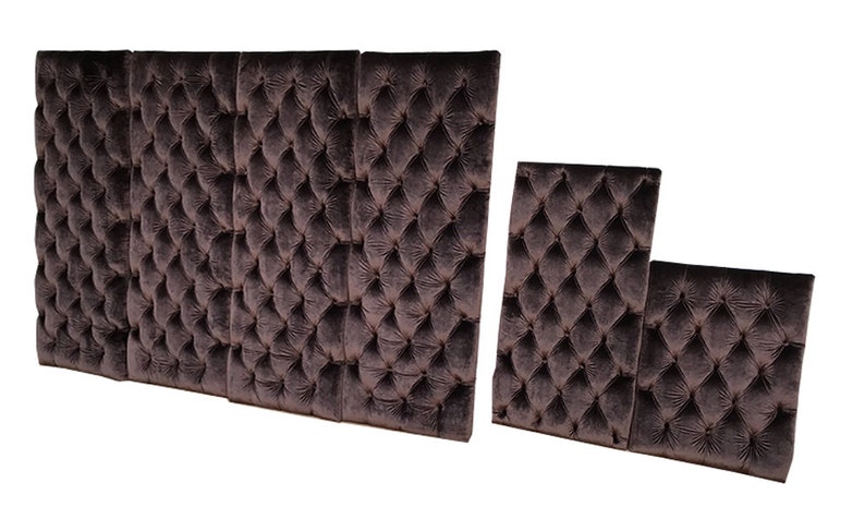 Wall Panels Tufted Velvet Leather Suede Linen Extra Tall | Etsy