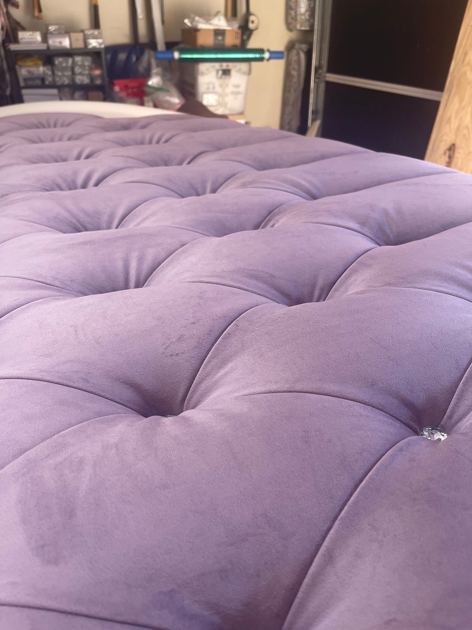 Custom Tufted Bed Tall Headboard Velvet Bed Frame Hand Tufted - Etsy