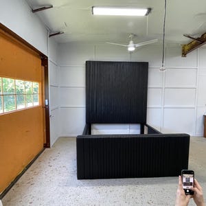 Luxury Channel Tufted Bed Frame: Modern Platform Headboard, Made to ...
