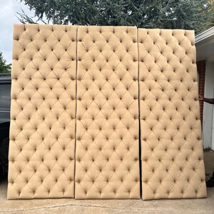 Custom Tufted Velvet Wall Panels: Extra Tall Banquette Tiles - Etsy