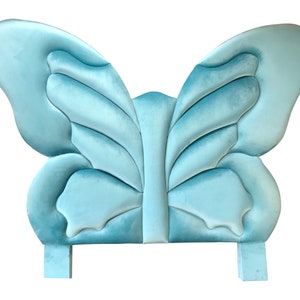 Custom Butterfly Velvet Headboard: Glam Upholstered Bed Frame - Etsy