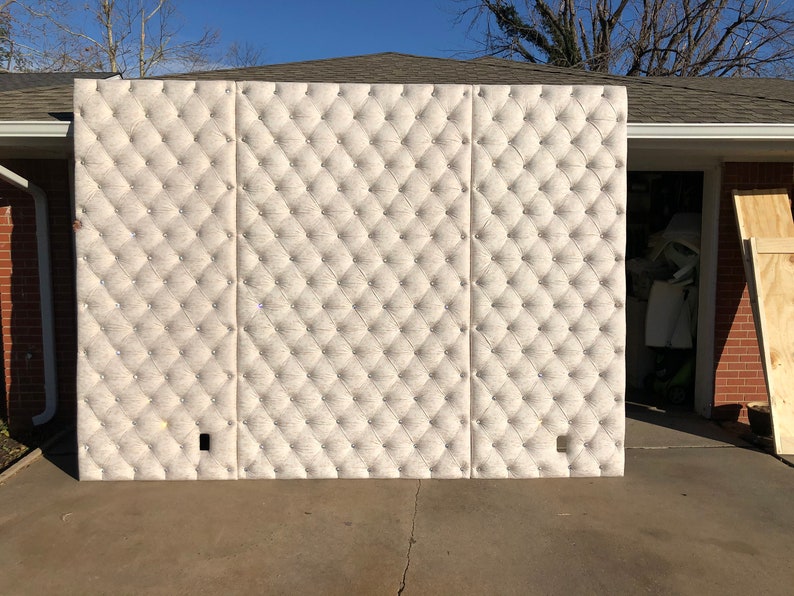 Tufted Wall Panels Custom Upholstered Extra Tall Choose Fabric | Etsy